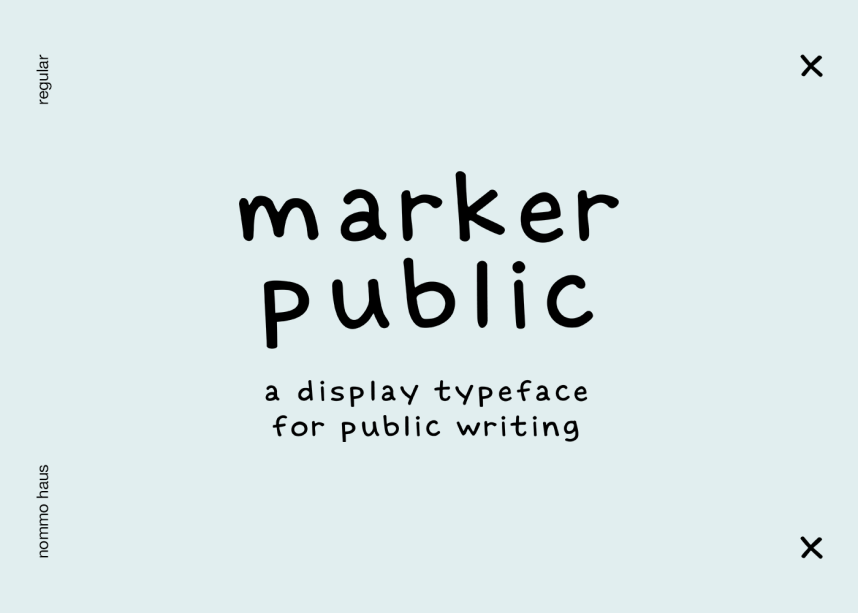 Marker Public Font - Befonts
