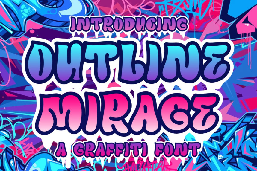 Outline Mirage Font - Befonts