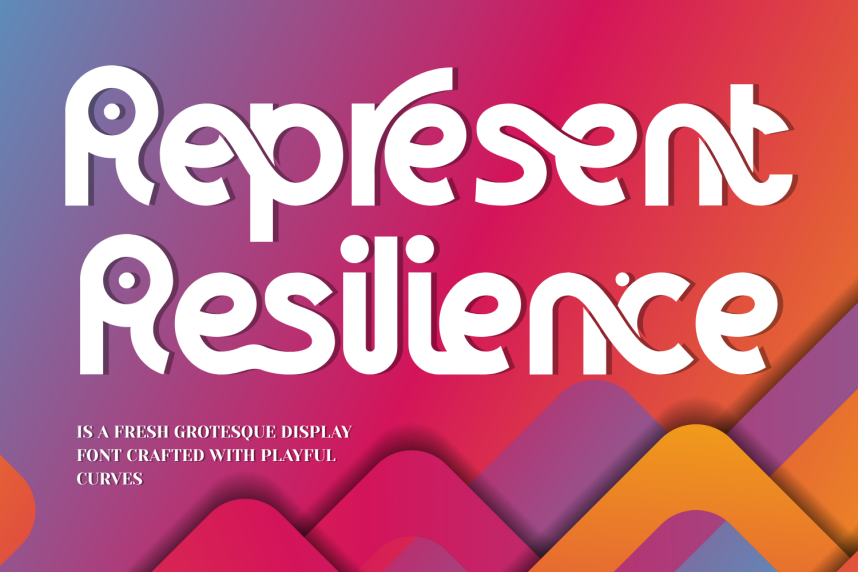 Represent Resilience - Art Deco Font - Befonts