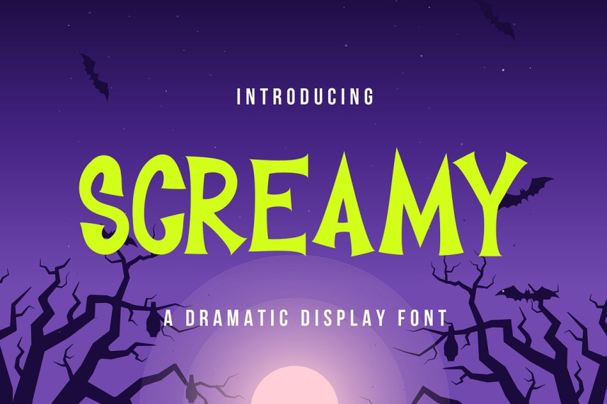 Screamy Display Font - Befonts