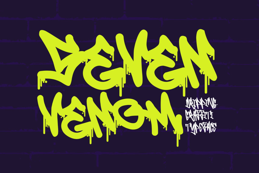 Seven Venom Graffiti Font - Befonts