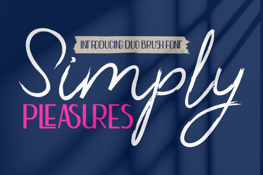 Simply Pleasures Font Duo - Befonts