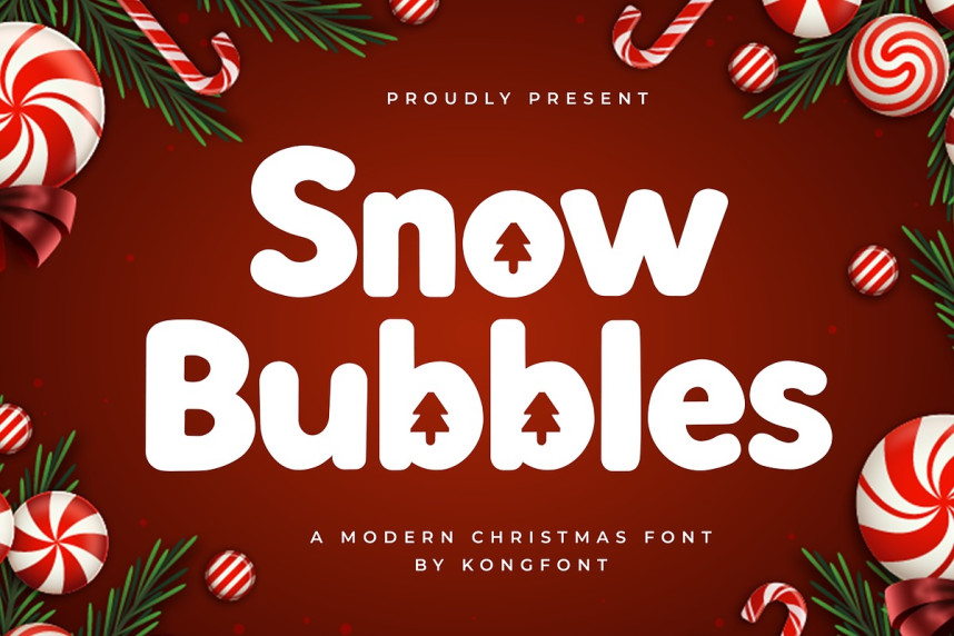 Snow Bubbles Font - Befonts