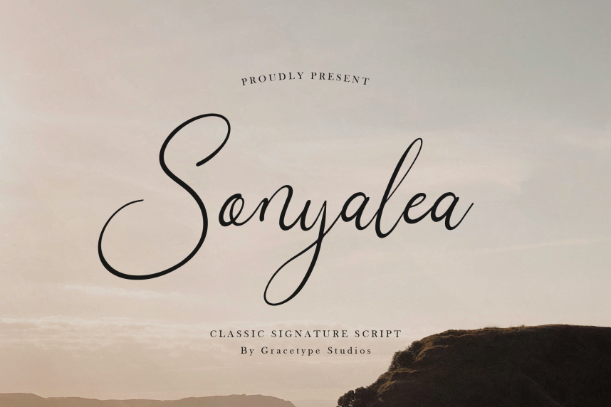 Sonyalea | Classic Signature Script Font - Befonts
