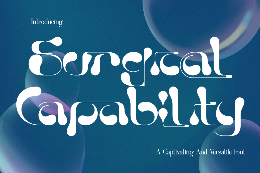 Surgical Capability - Unique Font - Befonts