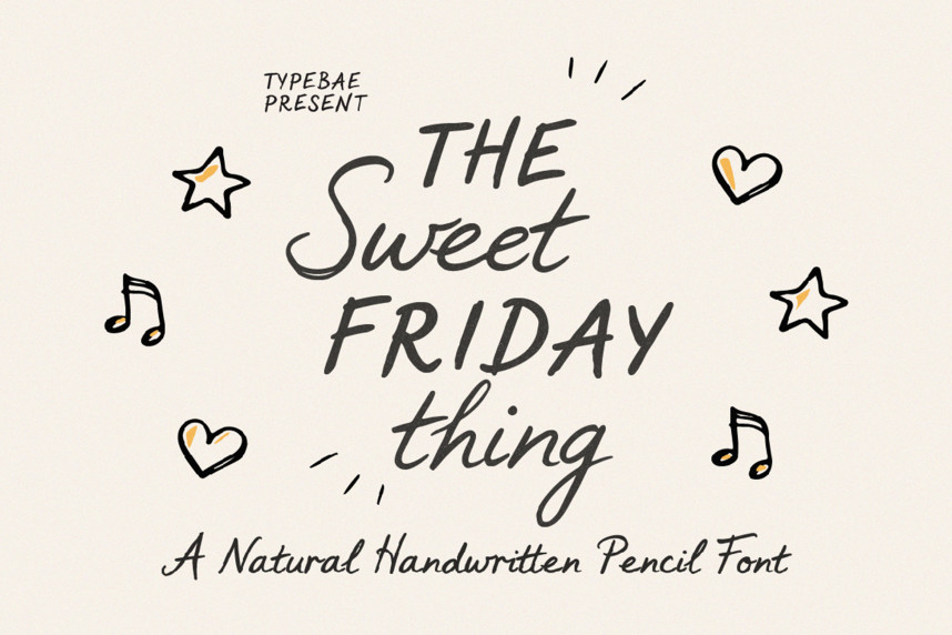 Sweet Friday Thing Font - Befonts