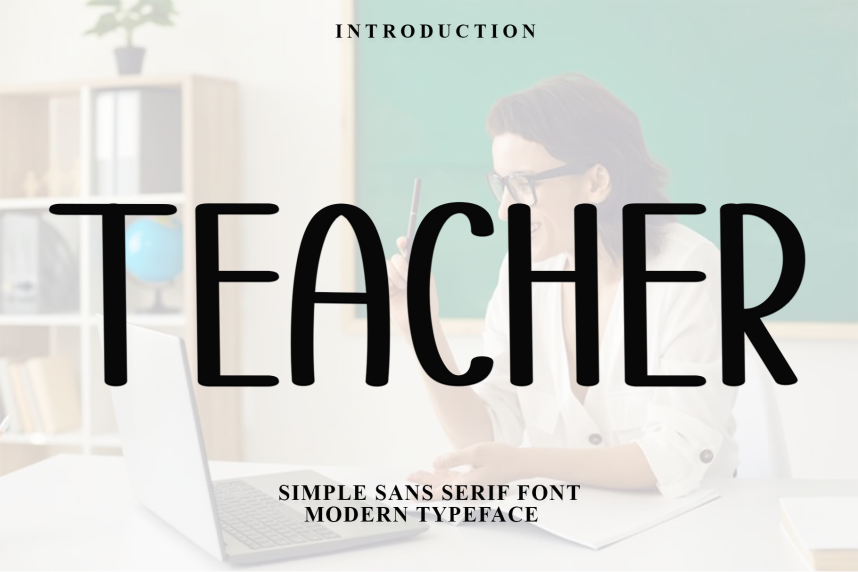 Teacher - Simple Handmade Font - Befonts