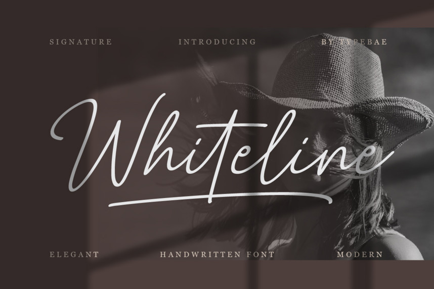 Whiteline Script Font - Befonts