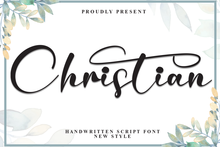 Christian – Creative Handwritten Font - Befonts
