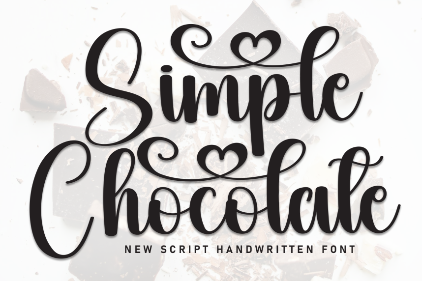 Simple Chocolate – Luxury Handwritten Script Font - Befonts