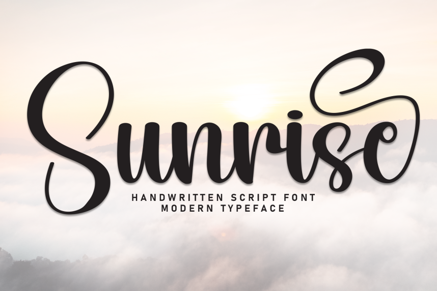 Sunrise – Creative Handwritten Font - Befonts