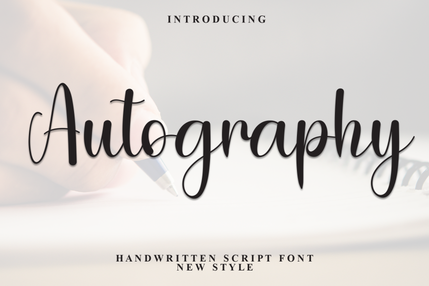 Autography – Modern Handwritten Script Font - Befonts