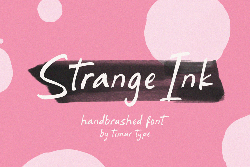 Strange Ink Font - Befonts