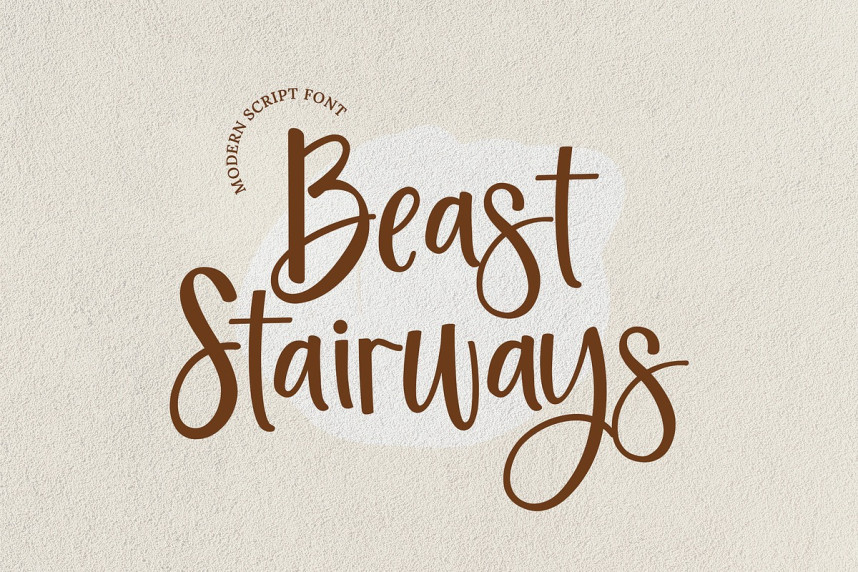 Beast Stairways Script Font - Befonts