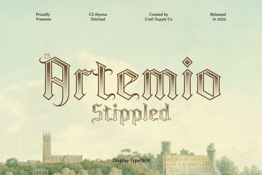 CS Artemio Stippled Font - Befonts