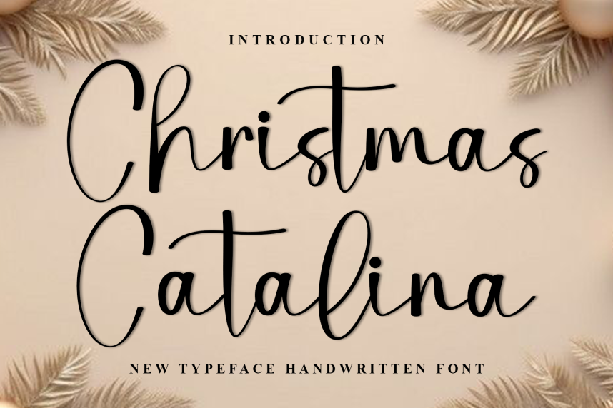 Christmas Catalina – Casual Handwritten Script Font - Befonts