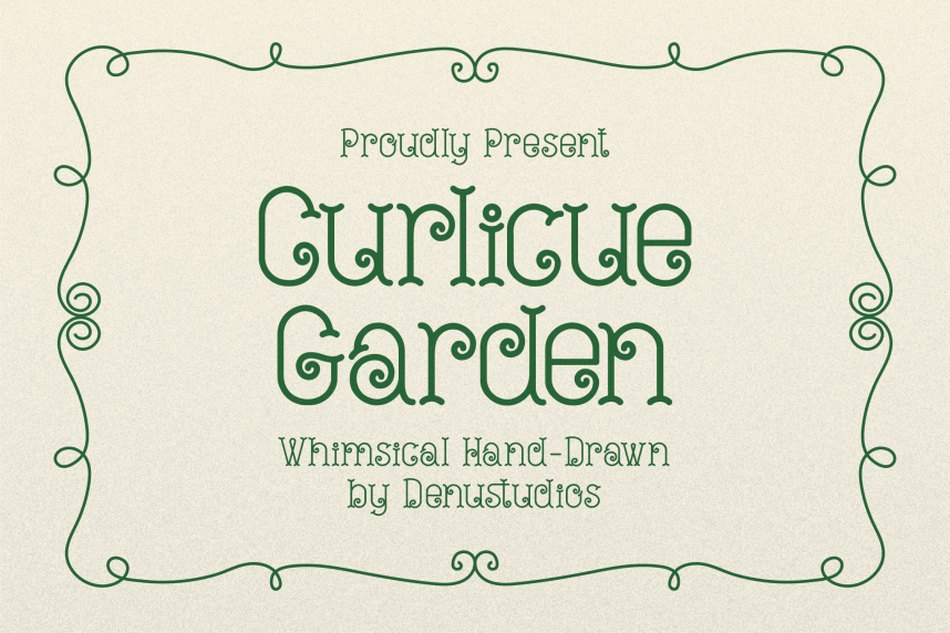 Curlicue Garden Font - Befonts