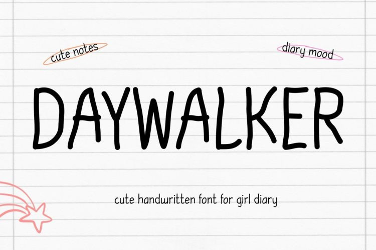 Daywalker Cute Font - Befonts