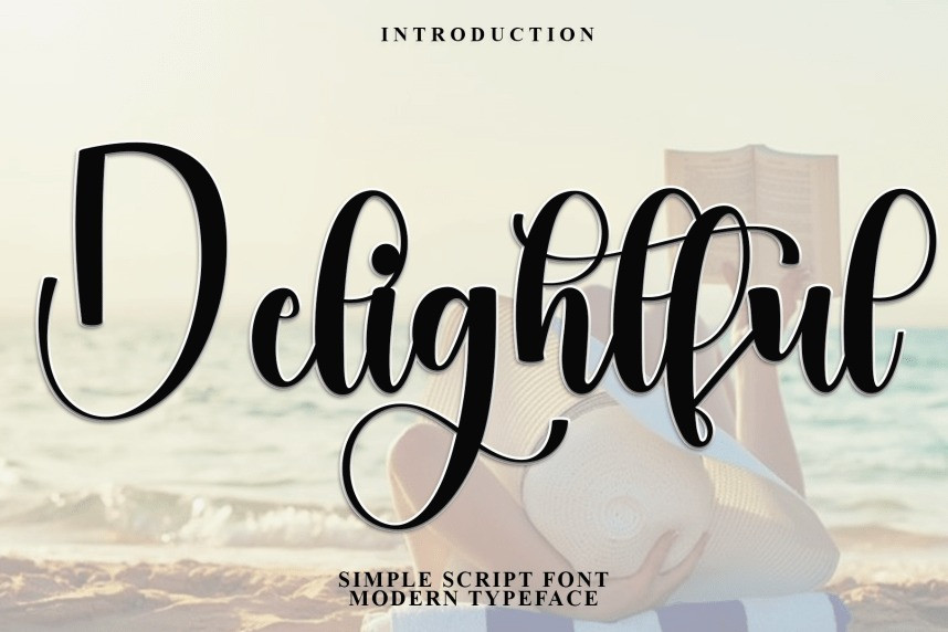 Delightful – Stylish Handwritten Script Font - Befonts
