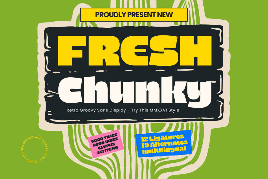 Fresh Chunky Font - Befonts