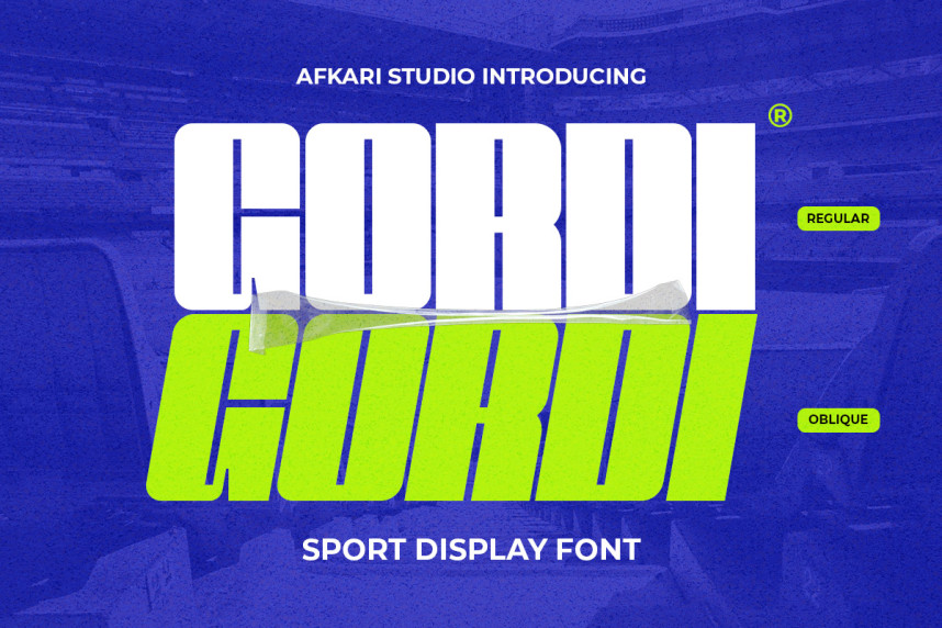 Gordi – Sport Display Font - Befonts