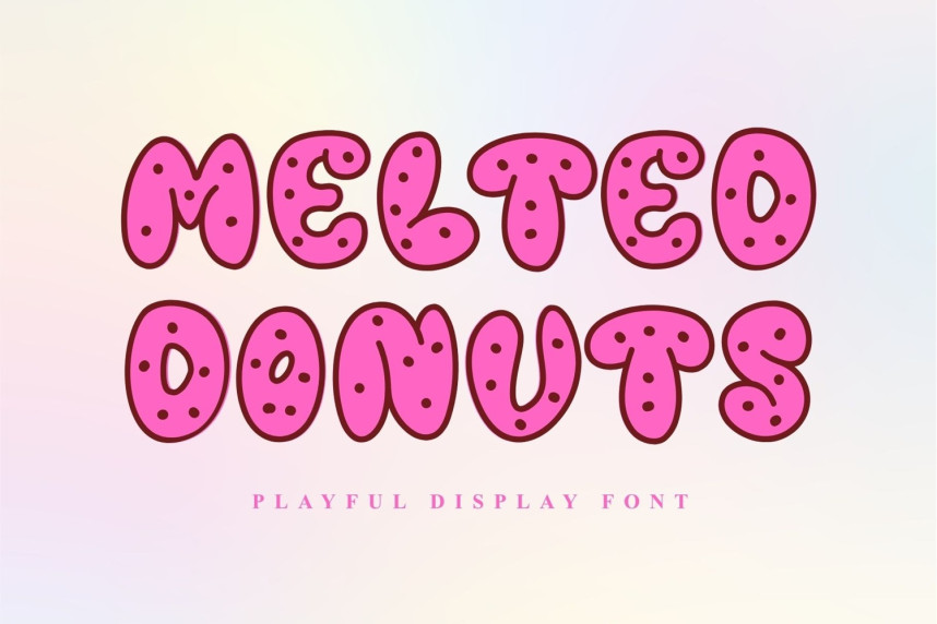 Melted Donuts Font - Befonts