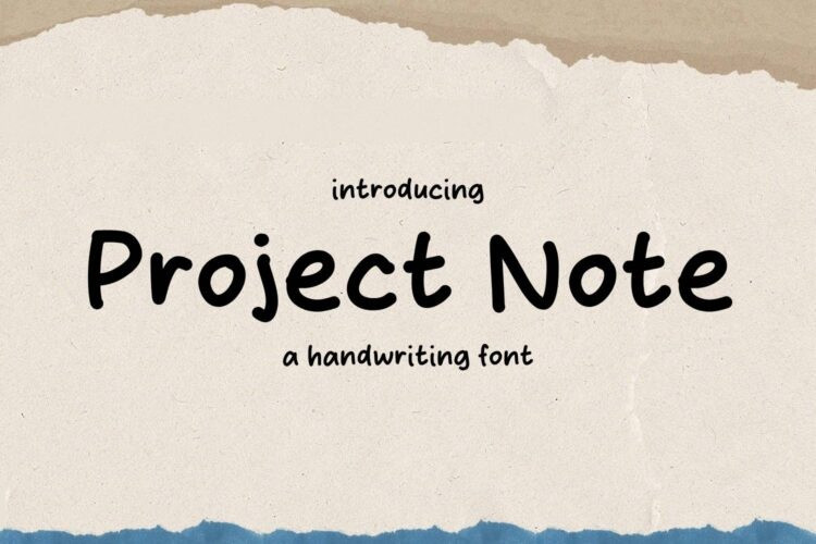 Project Note Font - Befonts