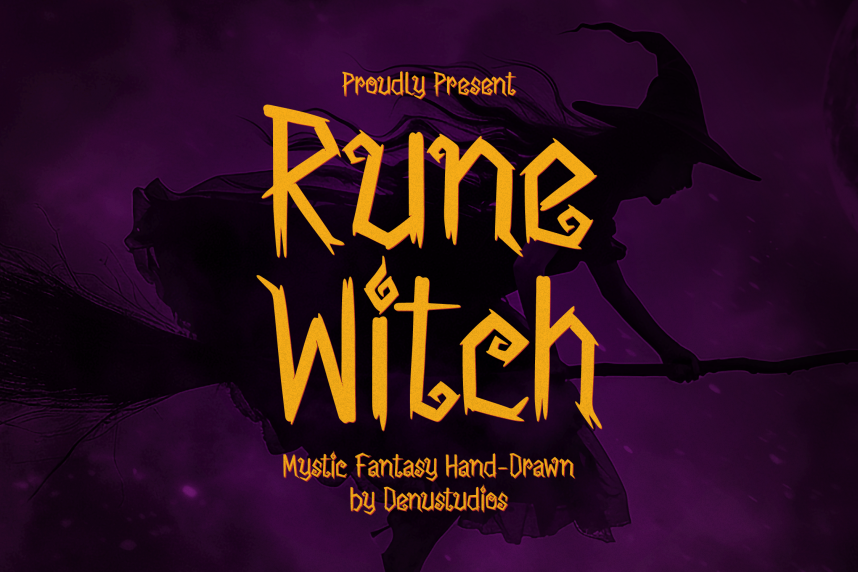 Rune Witch | Fantasy Hand Drawn Font - Befonts