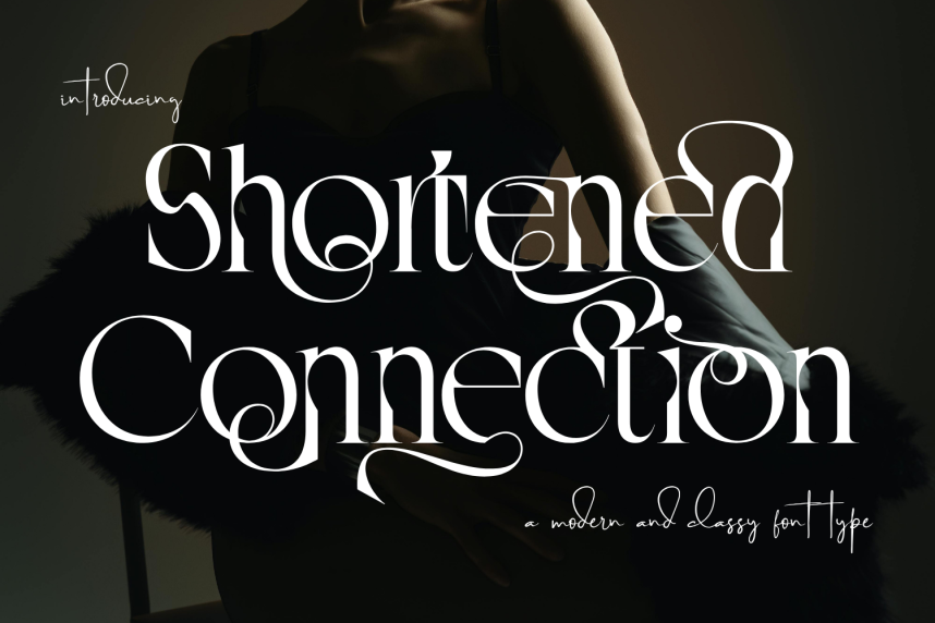 Shortened Connection - Elegant Font - Befonts