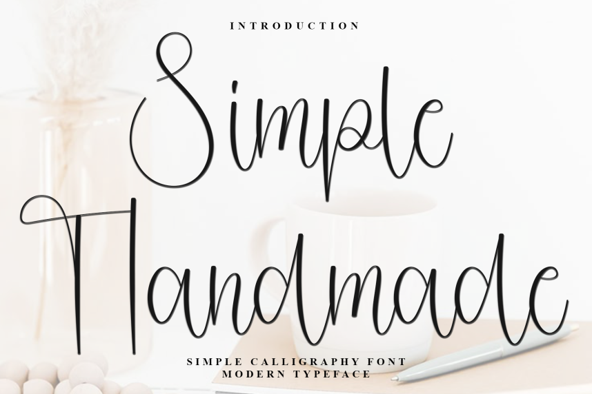 Simple Handmade – Handwritten Script Font - Befonts