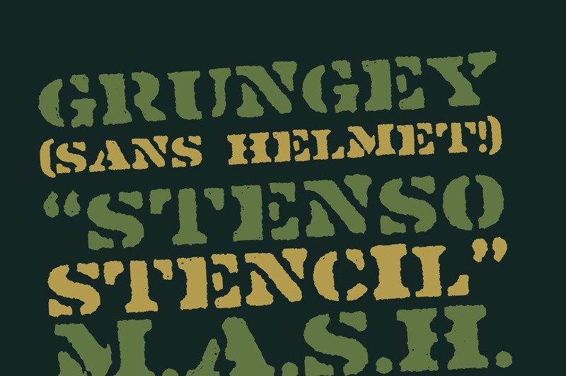 Stenso Stencil Font - Befonts