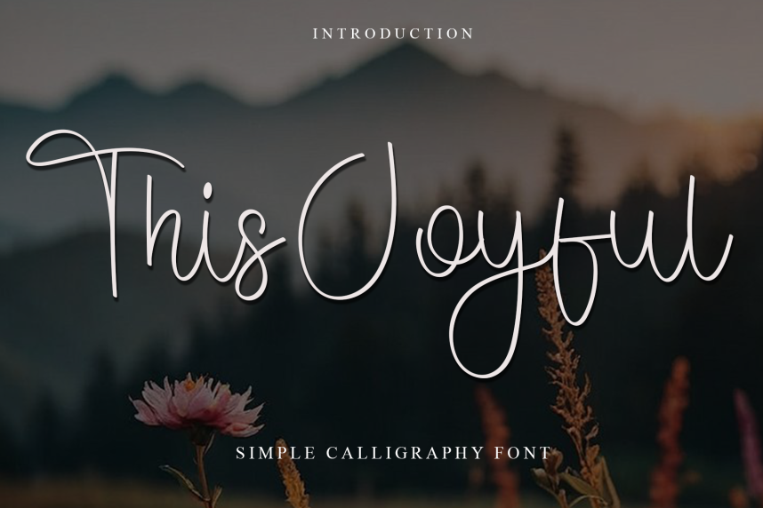 This Joyful - Casual Handwritten Font - Befonts