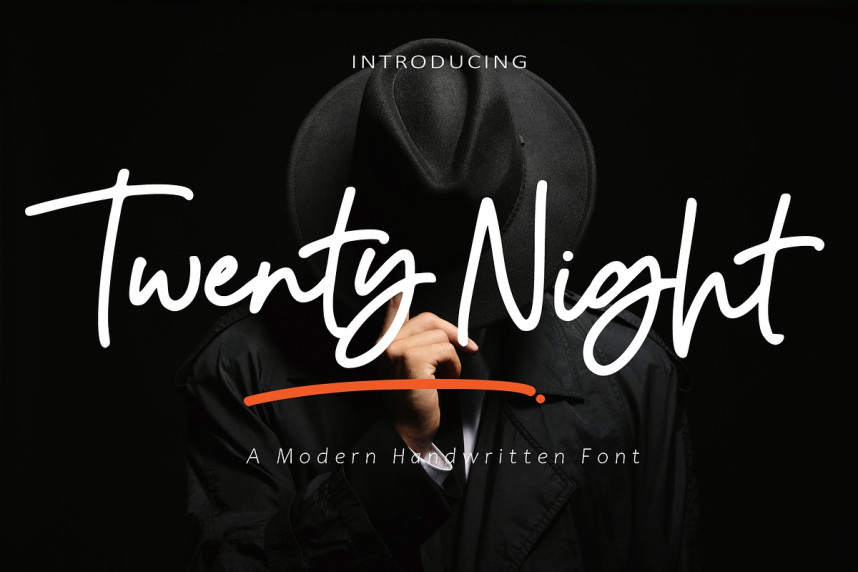 Twenty Night Script Font - Befonts