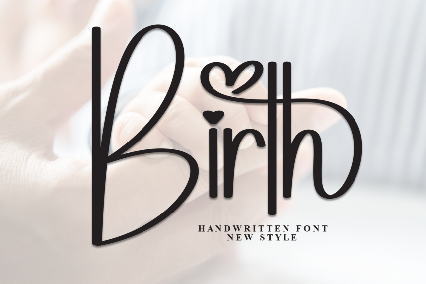Birth – Elegant Handwritten Font - Befonts
