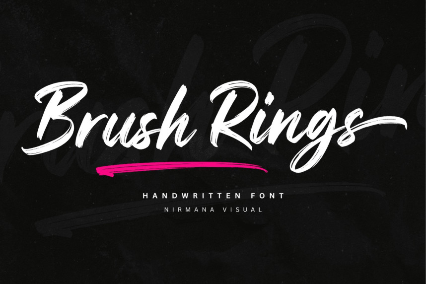 Brush Rings Font - Befonts