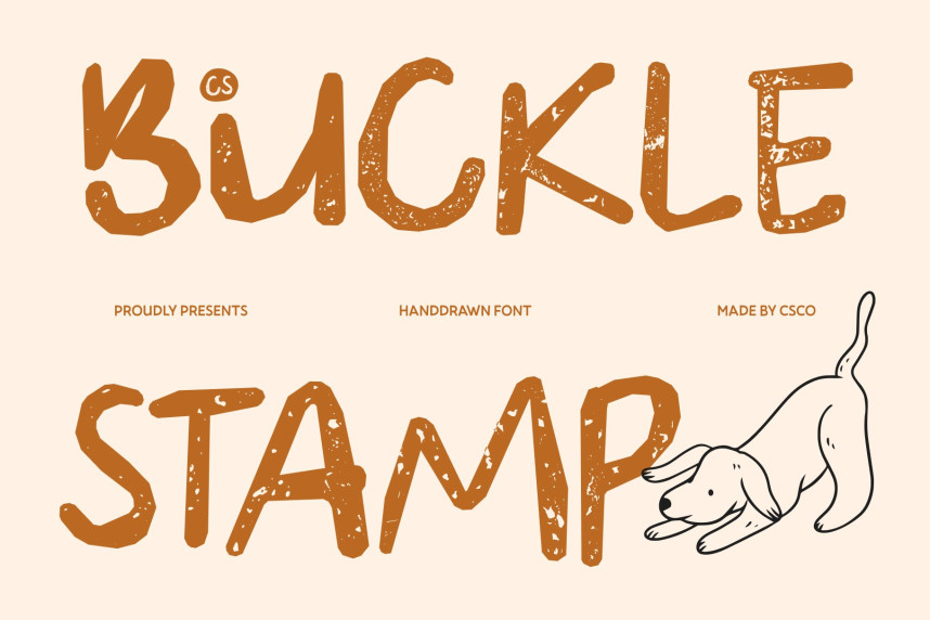 CS Buckle Stamp Font - Befonts