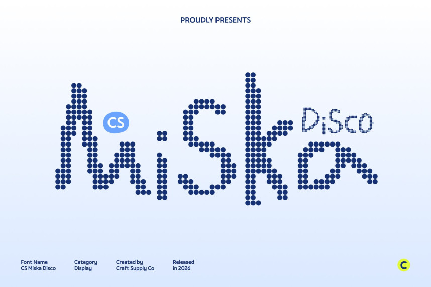 CS Miska Disco Font - Befonts