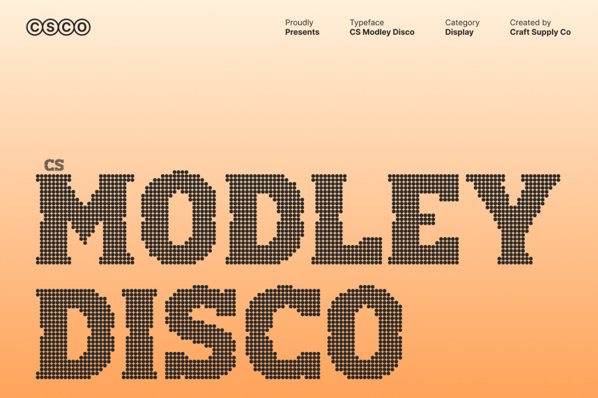 CS Modley Disco Font - Befonts