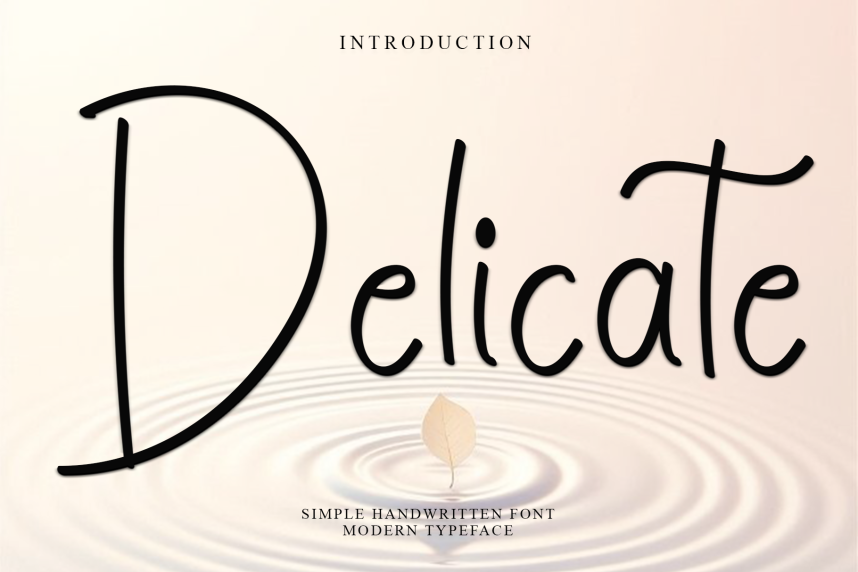 Delicate - Light Handwritten Font - Befonts