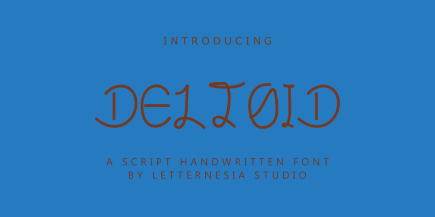 Detloid Script Font - Befonts