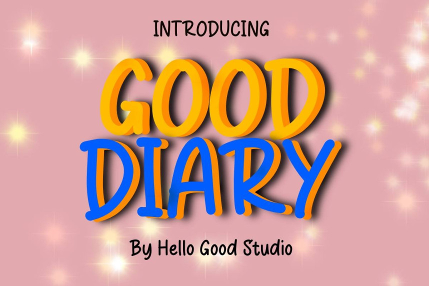 Good Diary Font - Befonts
