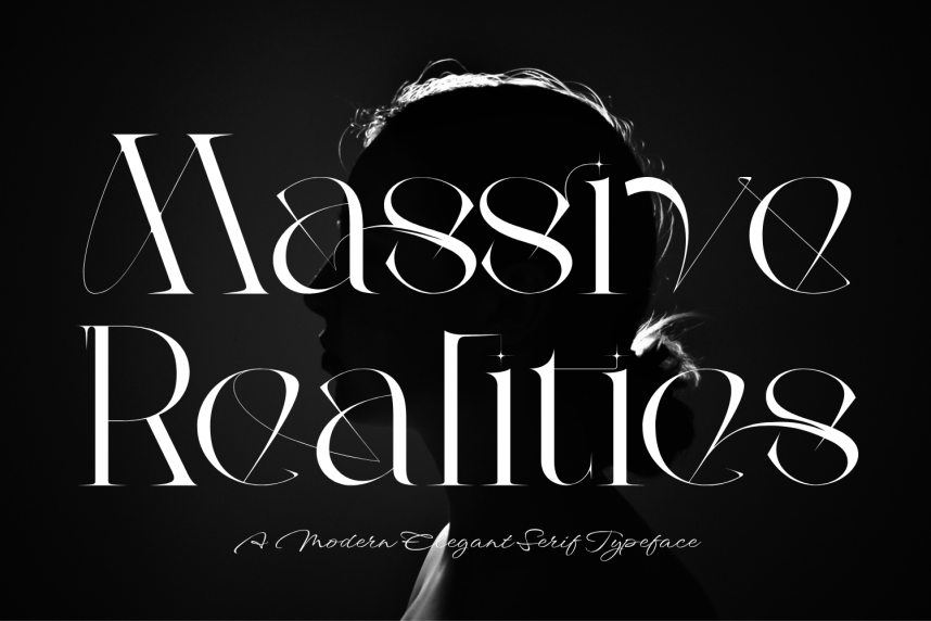 Massive Realities - Artistic Serif Font - Befonts