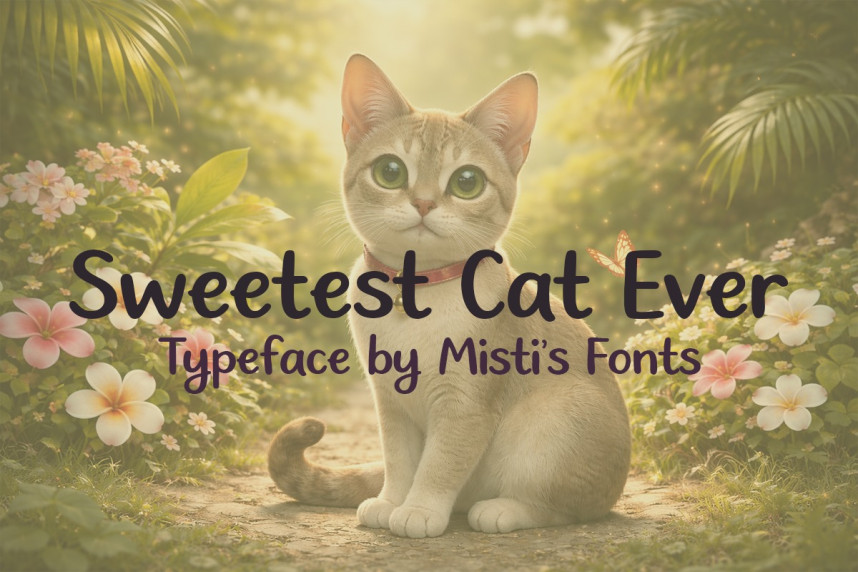 Sweetest Cat Ever Font - Befonts
