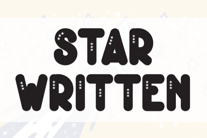 Star Written Playful Font - Befonts
