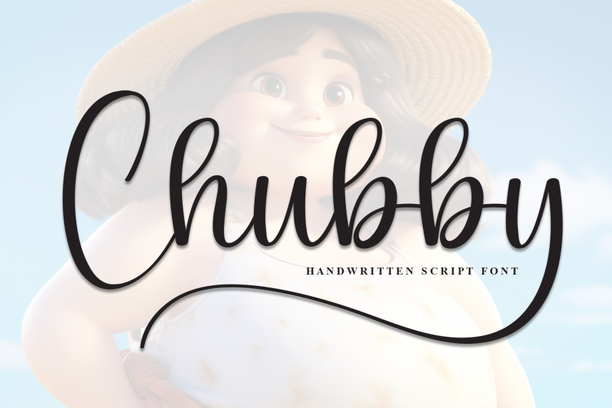 Chubby – Authentic Handwritten Style Font - Befonts