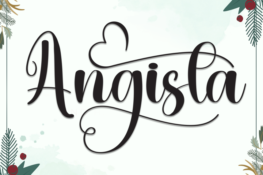 Angista – Elegant Handwritten Font - Befonts