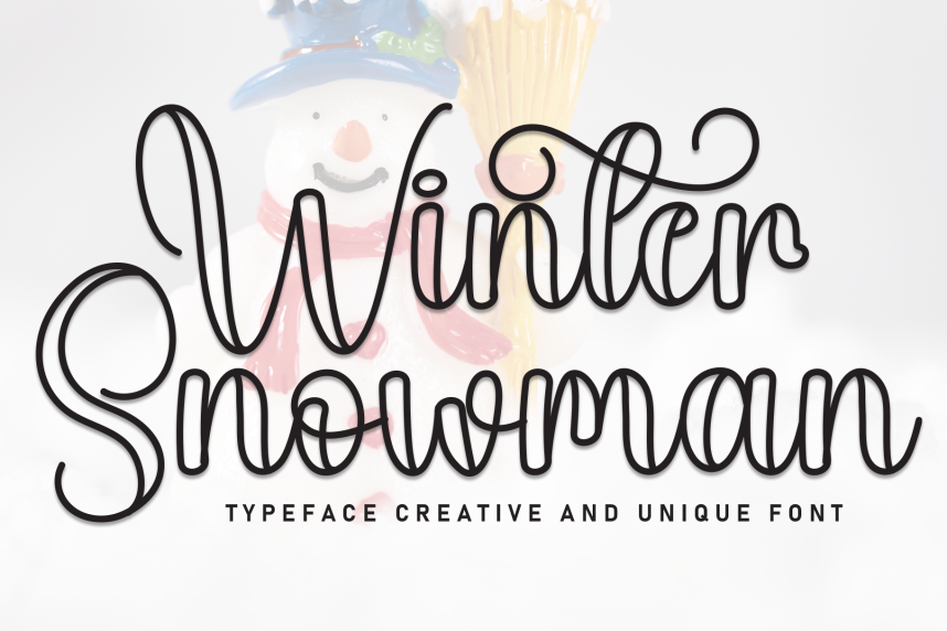 Winter Snowman – Creative Style Font - Befonts