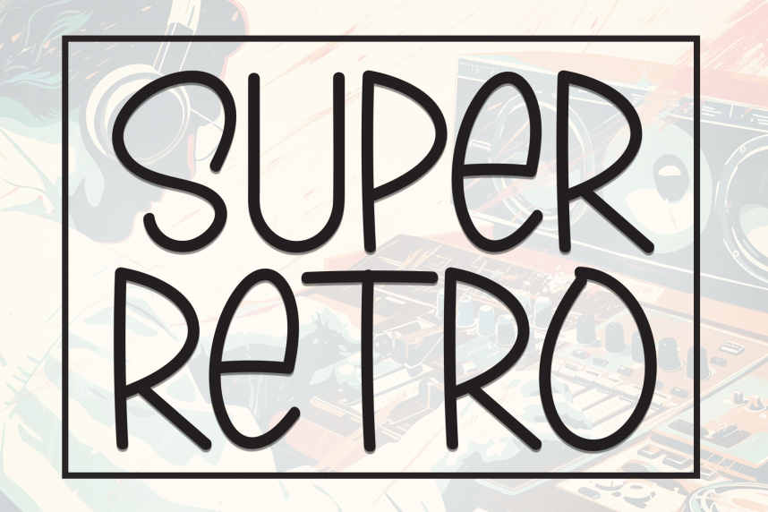 Super Retro Handmade Font - Befonts