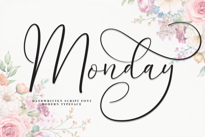 Monday Script Calligraphy Font - Befonts