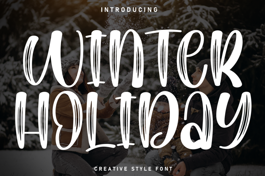 Winter Holiday Script Font - Befonts